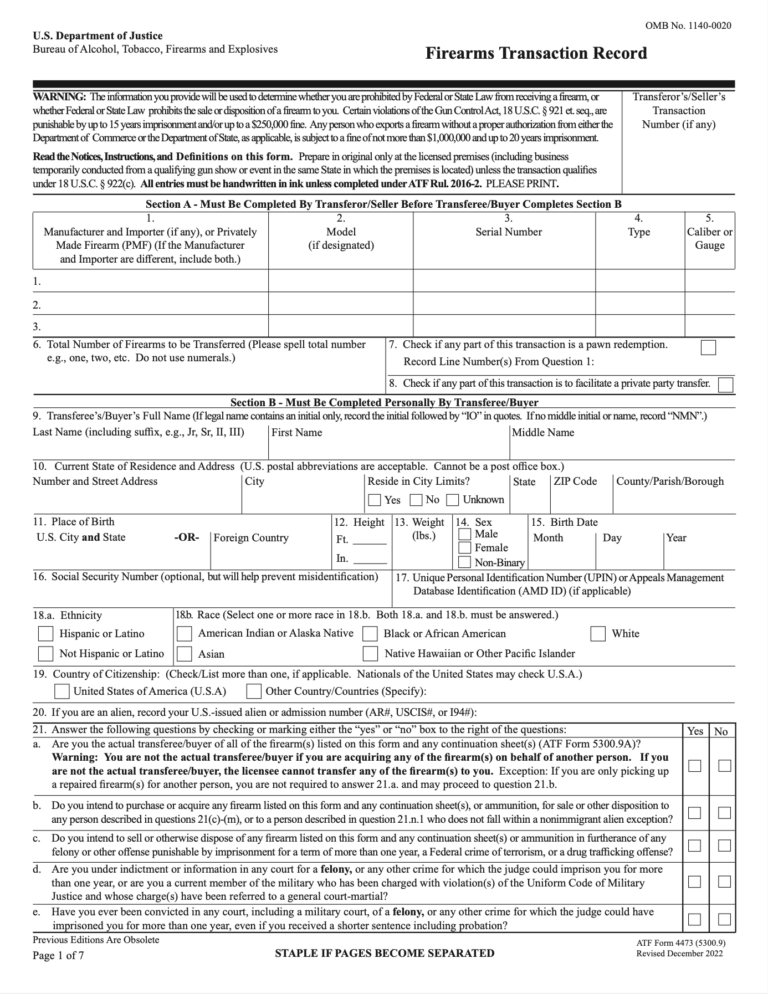 How Long Must FFLs Keep 4473s? New requirements in 2025!!